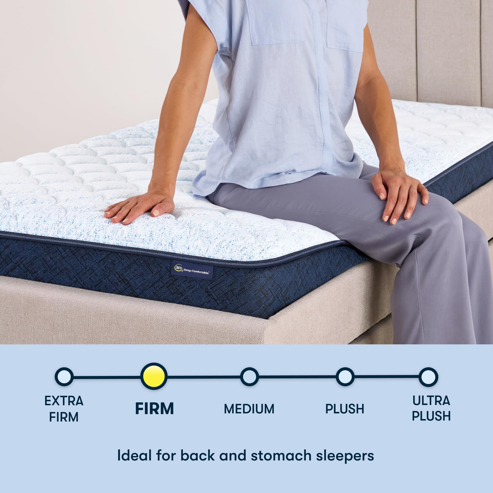 Serta 6 Inch Firm Gel Memory Foam Mattress, Cooling Pressure Relief, Twin Size, Bed-in-a-Box, 100-Night Trial, Fiberglass Free, CertiPUR-US Certified, Assembled in USA - Sleeptrue