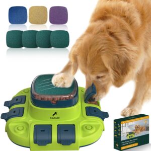 Dog Puzzle, EliaValth 3-in-1 Dog Toy: Puzzle, Slow Feeder Dog Bowls & Dog Nail File Green