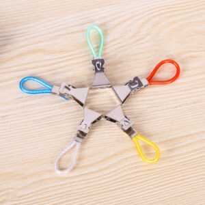 WOEIFGV Household Towel Hanging Clips Household Loop Hand Towel Hangers Hanging Clothes Pegs Bracket Kitchen Bathroom