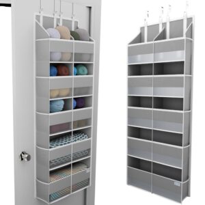 b+p yarnstashr™ over door yarn storage-space saving over the door organizer ideal for crochet stuff, wips-high volume over the door storage for crocheters-behind the door storage and crochet storage