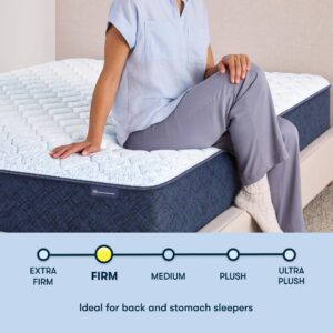 Serta Sleeptrue Firm 11" Queen Hybrid Mattress in a Box, Cooling, Breathable, and Pressure Relieving - 100 Night Trial, CertiPUR-US Certified and 10 Year Limited Warranty