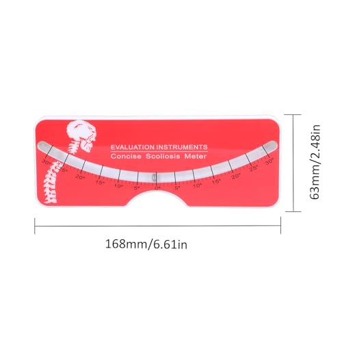 Scoliosis Testing Meter Metal Spine Scoliometer Measuring Tool For Hospital 0‑30° Testing Protractors