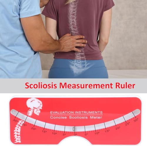 Scoliosis Testing Meter Metal Spine Scoliometer Measuring Tool For Hospital 0‑30° Testing Protractors