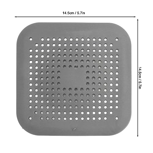 Bathtub Drain Cover,4 Sets Flat Silicone Sink Strainer with Suction Cups Prevents Clogging Flexible Shower Drain Cover for Kitchen Bathroom