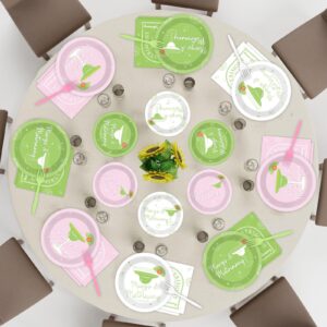 96Pcs Margarita Bachelorette Party Decorations Margs Paper Plates and Napkins Matrimony Birthday Tableware Set for Bachelorette Bridal Shower Wedding Margs Matrimony Party Supplies Decor Serve 24