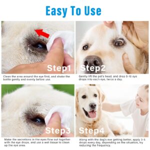 zeBrush Dog Eye Drops,Cataract Drops for Dogs & Cats-Relieve Pet Red Eyes,Dry Eyes & Infection Inflammation,Dog Tear Stain Cleaner,Improve Eye Vision,Safe & Gentle for Pets