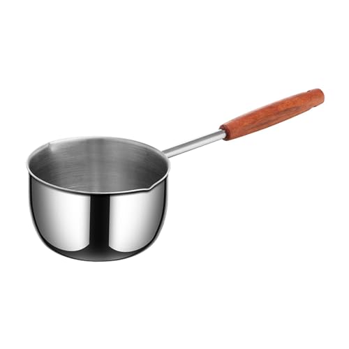 DimyFew Hot Oil Pan Melting Pot Hot Chocolate Nonstick Breakfast Pot Mini Saucepan Milk Pan for Travel Camping Kitchen Stovetop Home, 500ml