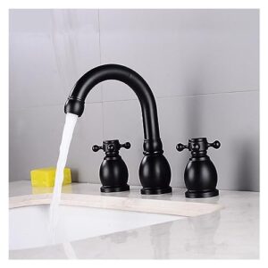 Basin Faucet Bathtub Mixer Bathroom Sink Faucet Wall Mounted Brass Matte Black Single Handle Cold and Hot Water