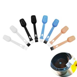 nentment 8 pack coffee grinder brush cleaning brushes cleaner with nylon bristles and scoop spoon 2 in 1 handy tool set for barista espresso machine scooping herb tea powder coffeemaker