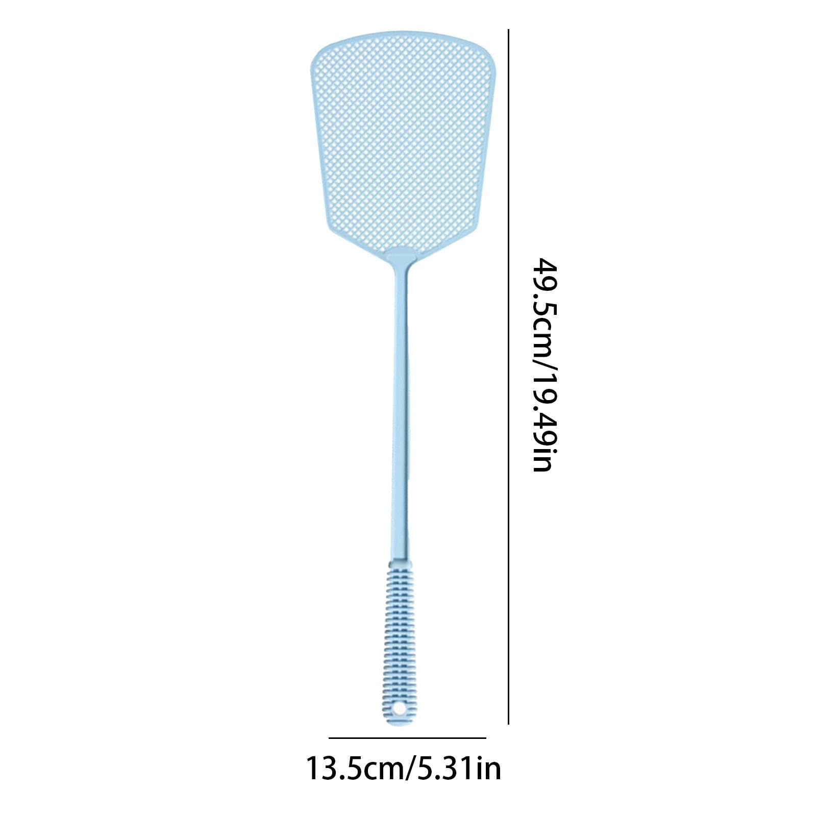 Fly Swatters, 2 Pack Manual Flyswatter Swatter, P-lasticLong Handle Fly Swatters Heavy Duty, Fly Catcher I-nsects Catcher, Fly Swatter Fly K-iller B-UG Swatter for Indoor Outdoor Home Farm