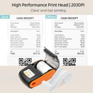 Thermal Receipt Printer MP210 58MM Label Printer Portable Printer for Supermarkets Restaurants Retail Stores