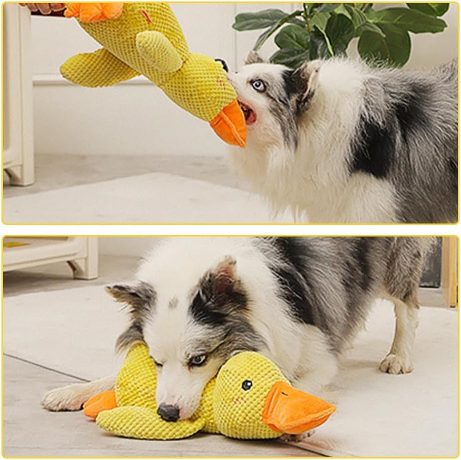 Dog Emotional Support Duck, Mellow Dog Calming Duck, Calming Duck Dog Toy, The Mellow Dog Calming Duck Dog Toy, Dog Duck Toy with Quacking Sound (XL)