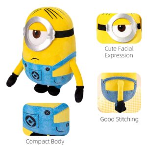 MINISO 9'' Minions Stuffed Animals Plush Toy (Stewart), Kawaii Soft Cute Sleeping Plushies Bedding Pillow for Kids Toddler Toys Boys Girls