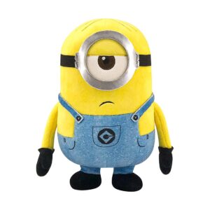 miniso 9'' minions stuffed animals plush toy (stewart), kawaii soft cute sleeping plushies bedding pillow for kids toddler toys boys girls