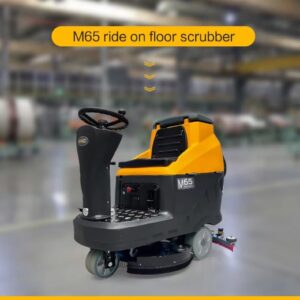 Ride-On Auto Floor Scrubber Machine, 33 inch (850mm) Cleaning Path, Industrial Commercial Floor Scrubber Machine Use, Easy to Use