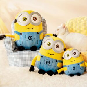 MINISO 9'' Minions Stuffed Animals Plush Toy (Stewart), Kawaii Soft Cute Sleeping Plushies Bedding Pillow for Kids Toddler Toys Boys Girls