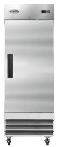 koolmore rir-1d-ss 29 in. one door commercial reach-in refrigerator, 23 cu. ft. etl listed in stainless-steel