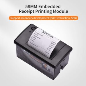 YDuupxe Mini Receipt Printer Portable 58mm Embedded Printing Module Support and Operating System