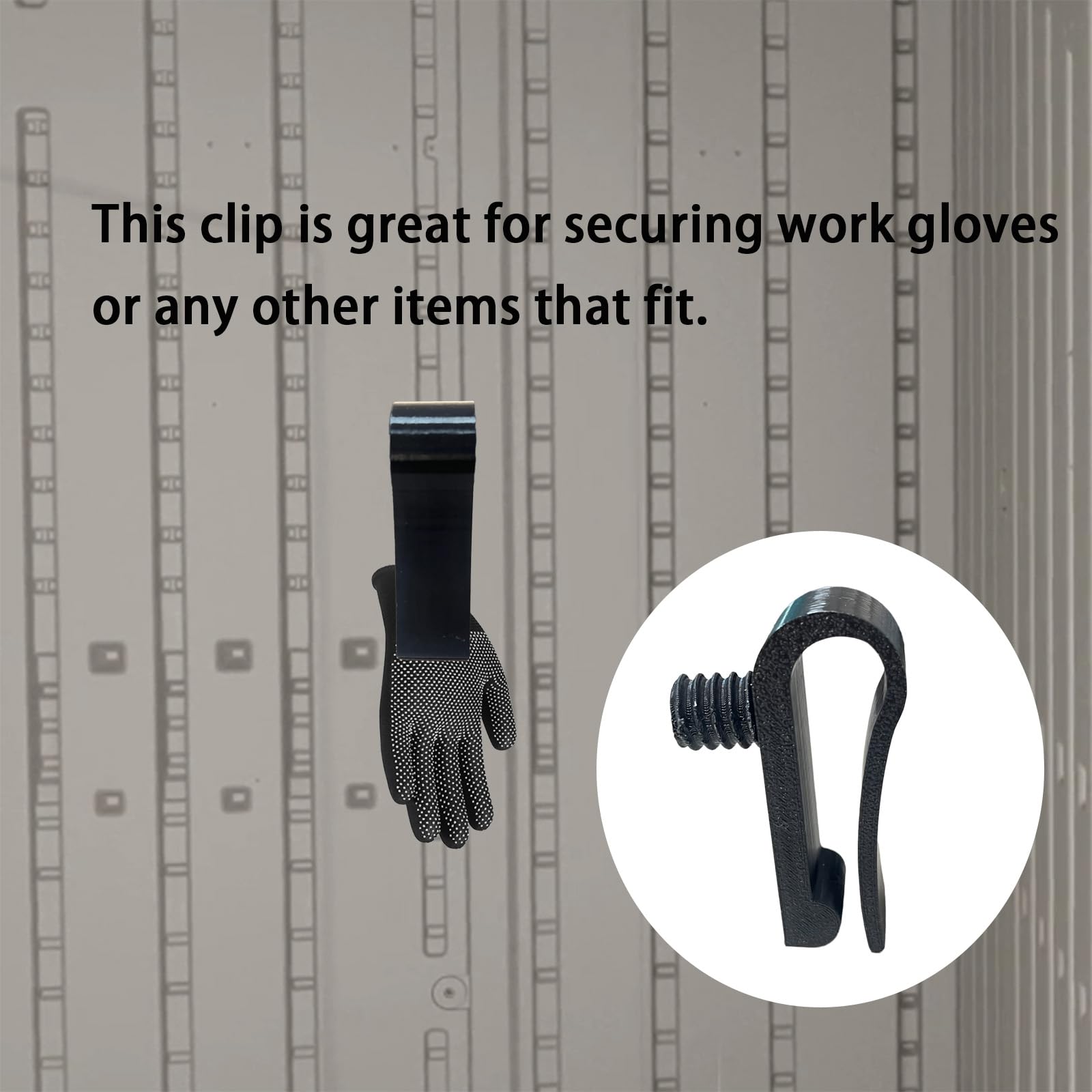 SPANSEE Clips Compatible with Suncast Sheds, Clips for Work Glove Holder, Accessories Compatible with Craftsman Shed, 2 Pack