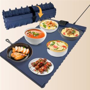 electric warming tray food warmers for parties and buffets buffet tray with adjustable temperature control and non-stick surface food warming mat ideal for keeping food warm