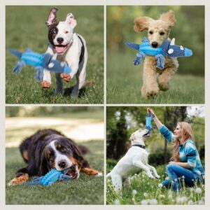 LEGEND SANDY Dog Toy for Aggressive Chewers, Squeaky Dog Toys for Large Dog, Tug of War Dog Toy to Keep Them Busy, Plush Stuffed Animals Dog Chew Toy for Large Breeds, Puppy Chew Toys for Teething