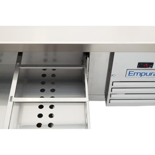 Empura 50" Two-Drawer Chef Base | Self-Contained Undercounter Refrigerated Equipment Stand for Restaurant Cafeteria Worktop | 880 lb Capacity | 50"W x 31.9"D x 26"H, Stainless Steel, 115v, NSF