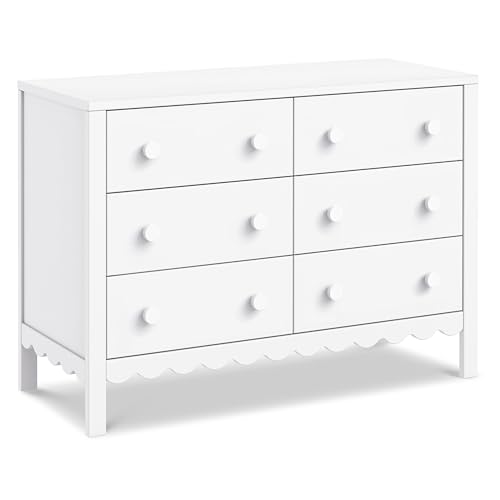 daVinci Sammy Scallop 6-Drawer Dresser in White