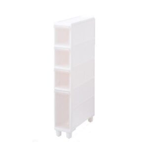 narrow storage drawers, slim storage cart with drawers, narrow bathroom storage cabinet, slim rolling storage cart for bedroom, living room and bathroom(5.5x17.7x33.2in)