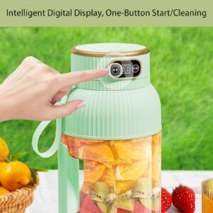 Ovidian Juicer Cup, Yulyoie Multifunctional Portable Juicer Cup with Digital Display, Yulyoie Juicer Cup, Wireless Portable Blender, Juice Cup Blender, Portable Blender USB Rechargeable