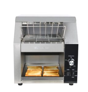 easyrose commercial conveyor toaster 450 slices/hour commercial toaster oven, 10" wideness conveyer belt heavy duty toasters for restaurant hotel bun bagel bread, 120v,1800w, etl