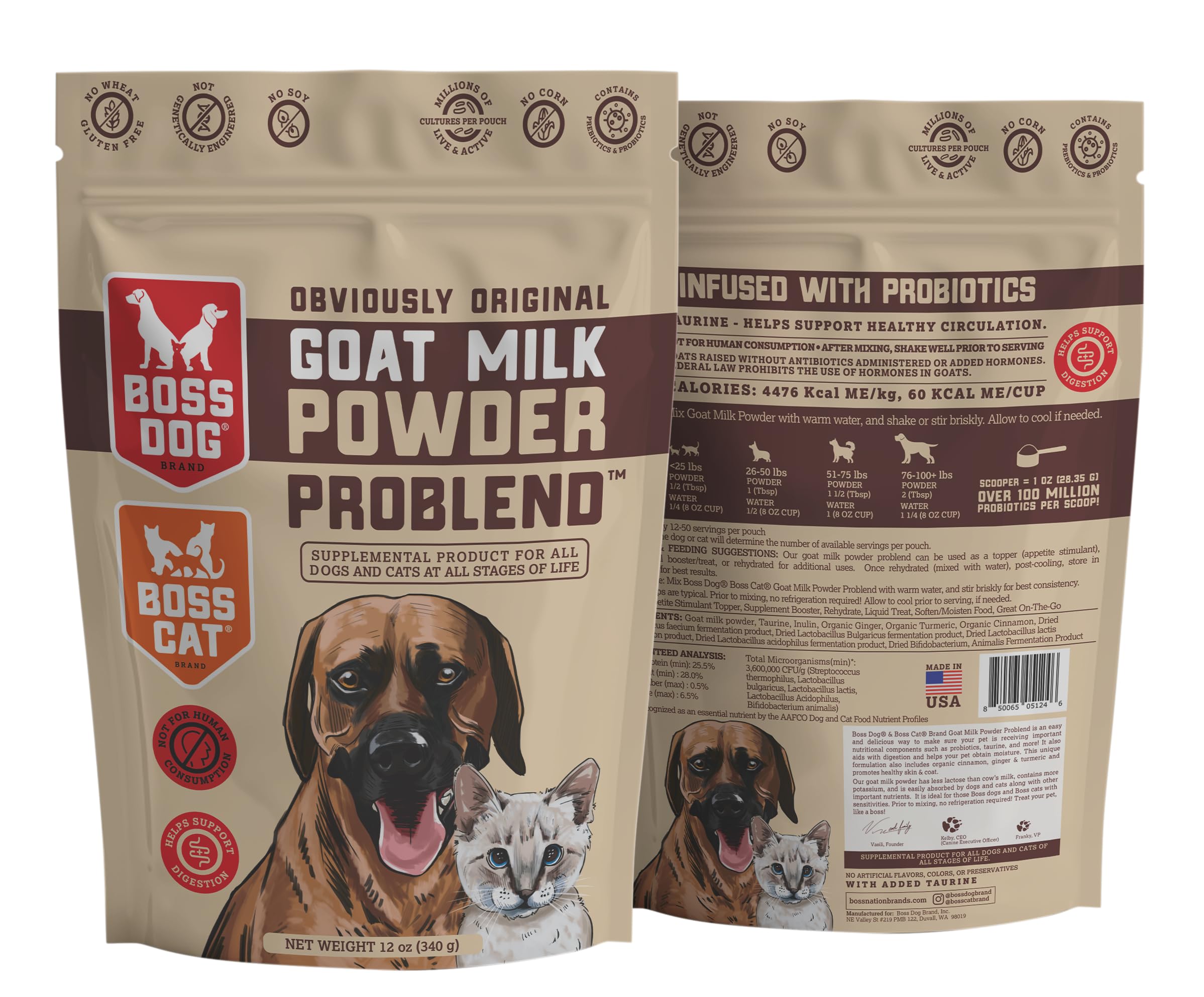 Boss Dog Goat Milk Powder Problend