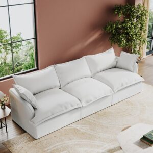 intuition decor cloud modular sectional sofa,3 seater convertible sectional couch,modern down filled white sectional comfy sofa,detachable couch cushion covers,corner sofa for living room