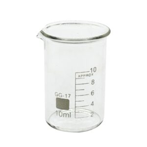 1pcs 100/25/250ml/150ml/200ml g3.3 borosilicate glass low form beaker chemistry lab heavy wall heat-resist scaled measuring cup (10ml)