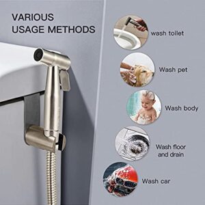 MINJING Bidet Spray Shower Set Handheld Toilet Bidet Faucet Sprayer Stainless Steel Bidet Spraye Set Easy to Install