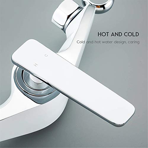 MINJING Bidet Faucets, Wall Mounted Bathroom Shower Tap Bidet Toilet Sprayer Bidet Toilet Washer Mixer Faucet