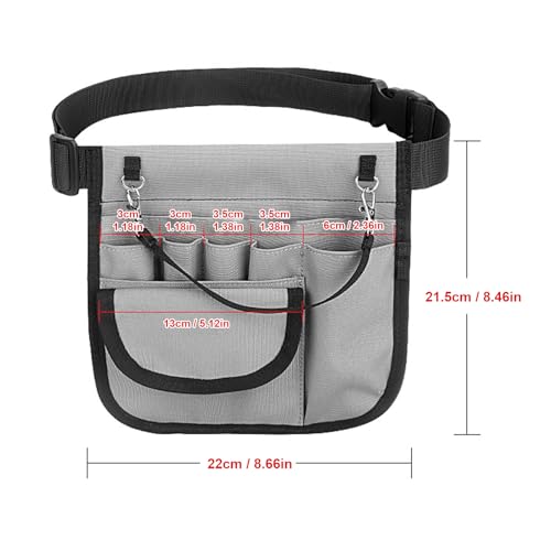 Hyuduo Nurse Fanny Pack with Stable Nylon Waist Belt, Saves Time, Easy to Clean Oxford Fabric, Ample Storage for Hospital, Emergency Storage Bag