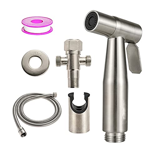 MINJING Bidet Spray Shower Set Handheld Toilet Bidet Faucet Sprayer Stainless Steel Bidet Spraye Set Easy to Install