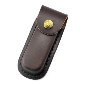 pocket sheath handmade pouches leathers holsters folding holder outdoor carry sheath tool easy to use