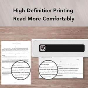 Portable Printer, Printer Thermal Printer Thermal Printer Multifunctional Portable Thermal Mobile Printer for Home