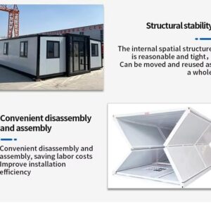 Modular Compact Cabin, Micro Eco-Friendly Home, Tiny Space Solutions, 20ft 30ft 40ft for Personal Retreats, Neighborhood Gatherings