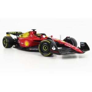 Bburago 1/43 - Scuderia Ferrari F1 Team F1-75 Signature w/Helmet Die cast Adults Model Car Display F1 Monza GP Italy Collection (#16 Charles Leclerc)