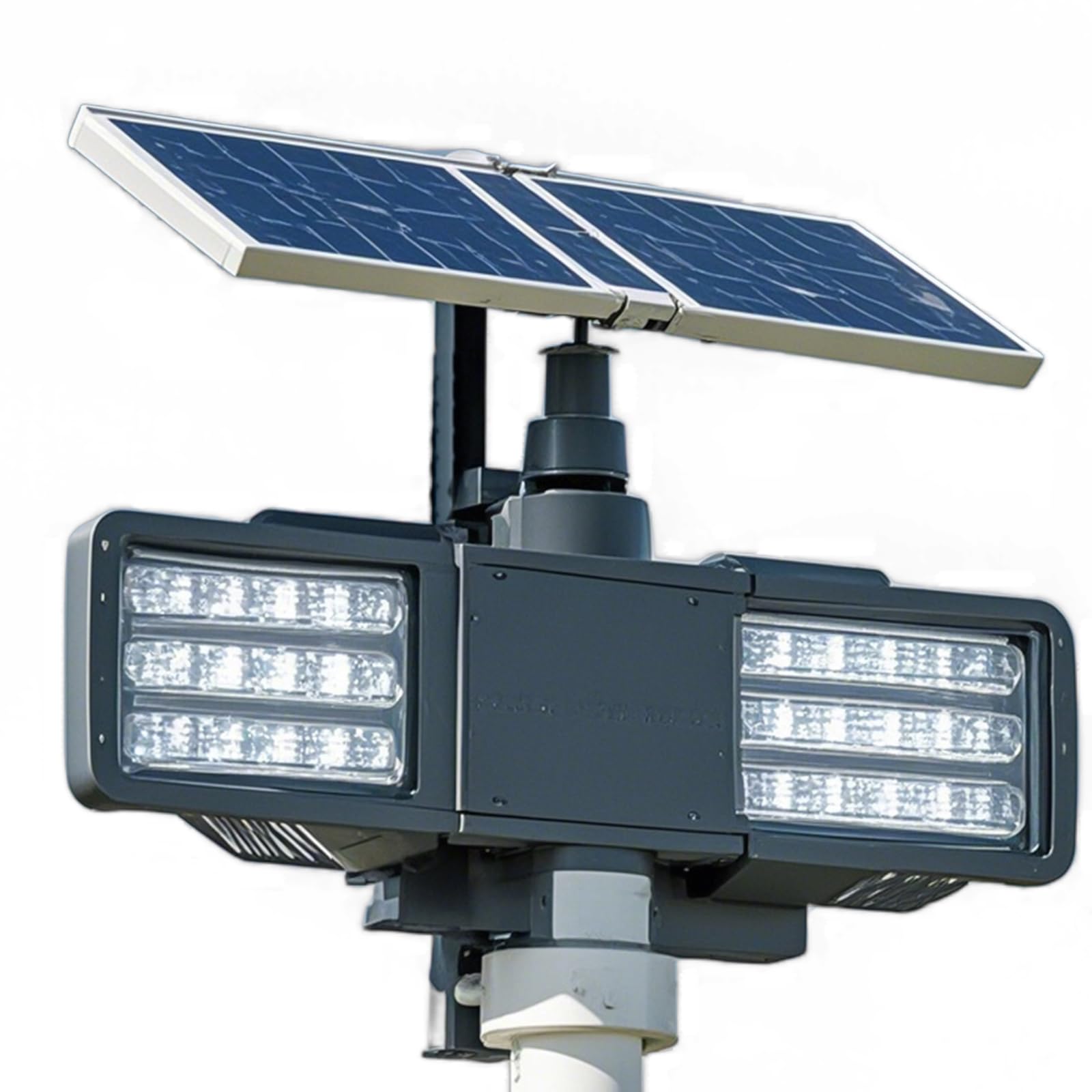 500W 360 LED Solar Street Lmaps, Dusk to Dawn, IP65 Waterproof, Outdoor Lighting, Solar Powered