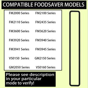 ziHenryDa 4 Pack Foam Replacement Gaskets compatible with FoodSaver FM2100 Vacuum Sealer Machine,Replacement Gaskets Applies to FoodSaver FM2000, FM2100, GM2050, GM2150 Series Vacuum Sealers