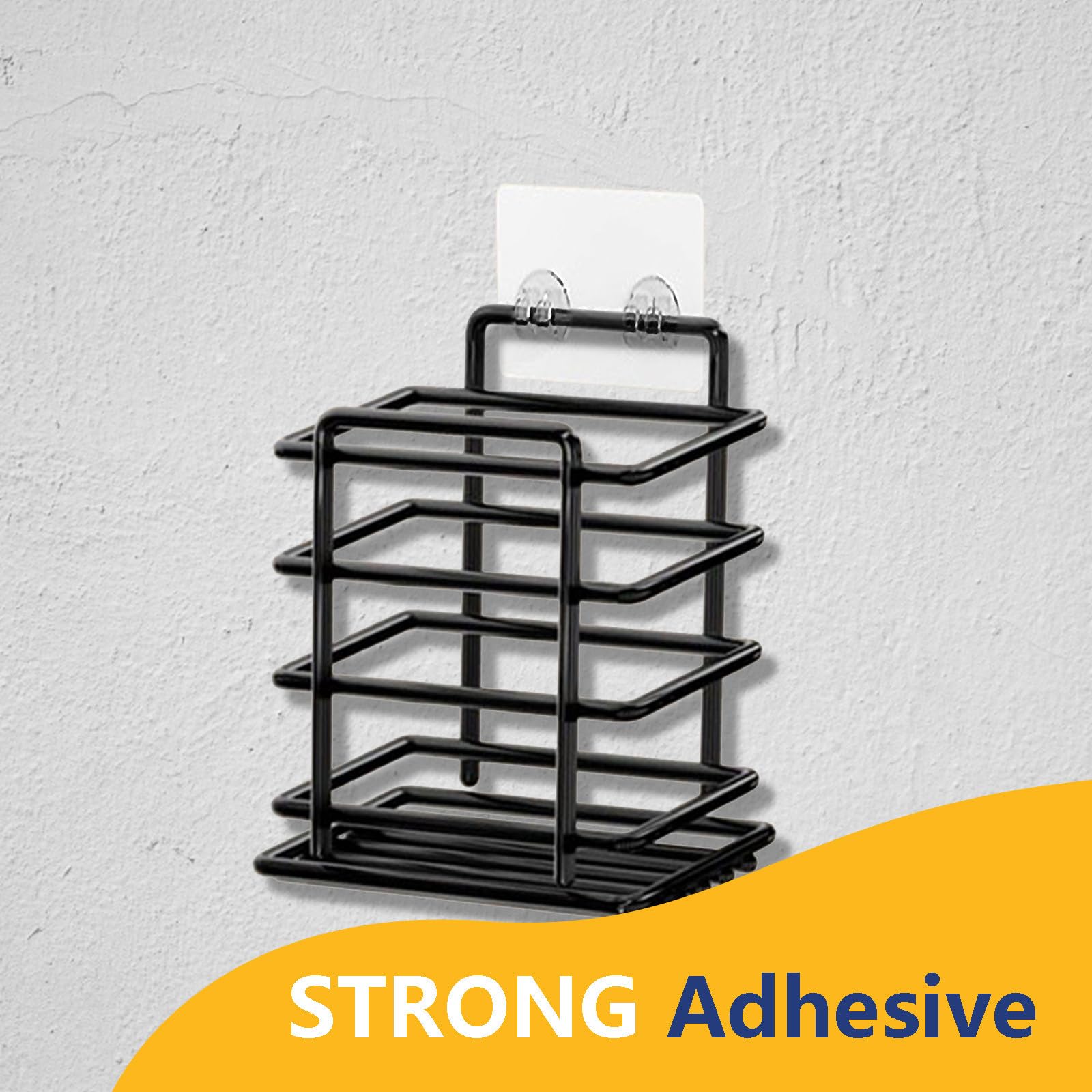 1 Pack Shower Caddy Shelves Organizer Rack Adhesive Shower Caddy Bathroom Shelf Black Wall Mounted Corner Shower Caddy Basket Storage Bath Shelf Organizer Self Adhesive Sticker