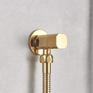 MINJING Bidet Faucet, Brass Shower Tap Washer Mixer Single Cold Water Shower Sprayer Head Tap Toilet Faucets Toilet Hand Bidet Faucet