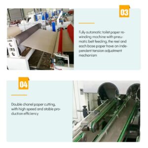 Big Roll Paper Toilet Tissue Paper Roll Making Machine Toilet Paper Packaging Machine ATomatic for Large-Scale Operations