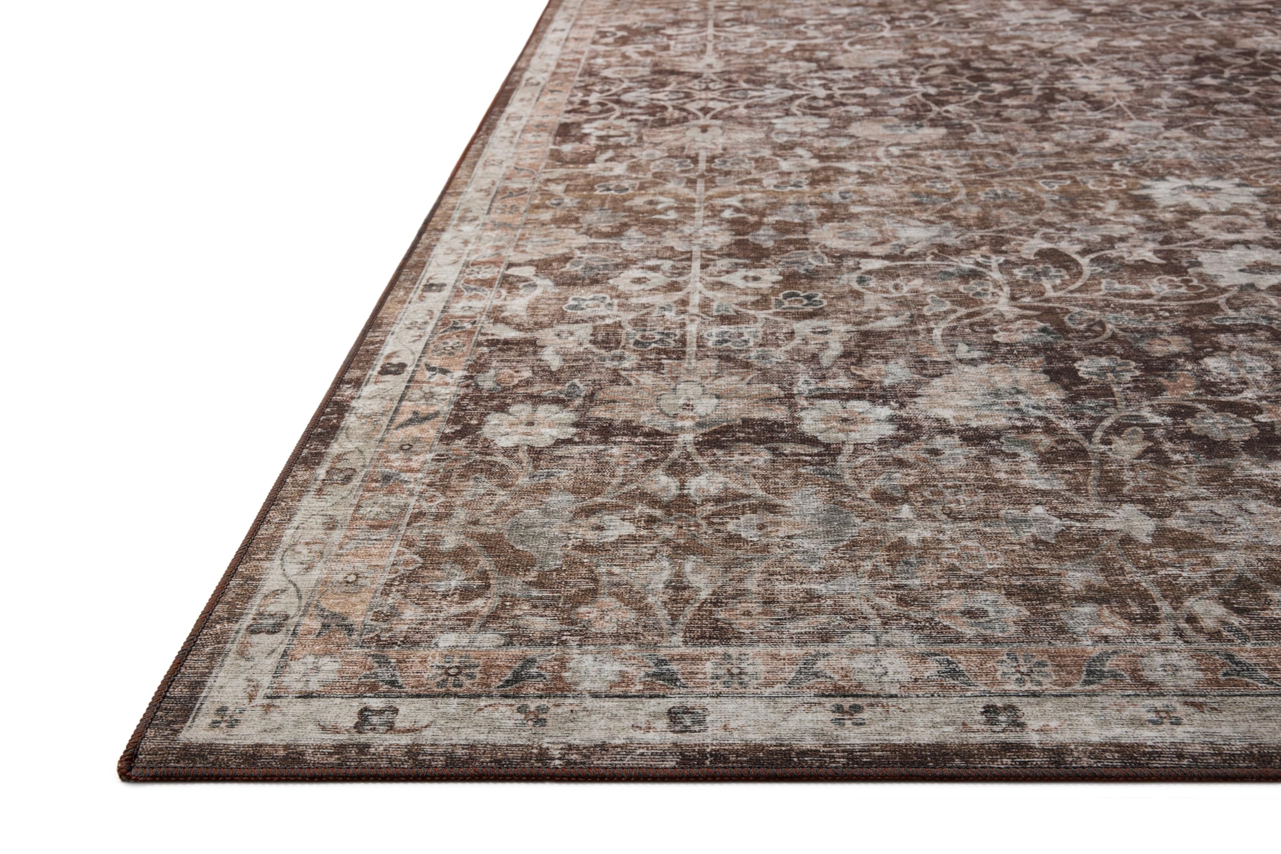 Loloi Amber Lewis Josie Collection JOS-02 Earth/Natural 7'-6" x 9'-6" Area Rug