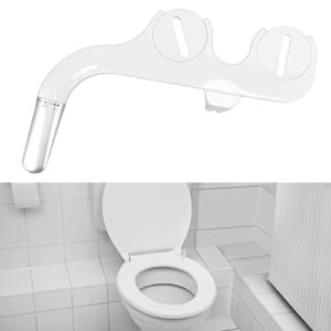 Ultra Slim Bidet Toilet Attachment 7/8 Copper Tee NonElectric Dual Nozzle Water Spray Bidet for Hygienic and Feminine