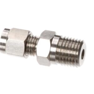 For Ultrafryer Fitting, Compression 1/4In Npt X 3/16In Bore S/S 24A326 - Free