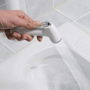 ABS Handheld Toilet Bidet Spray Shower Head for Bathroom Body, G1/2 inch Thread, PU Spring Hose, Easy Installation